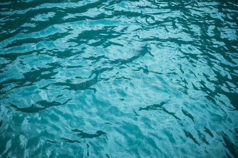 Turquoise Blue Background of the Ocean Water Stock Image - Image of ...