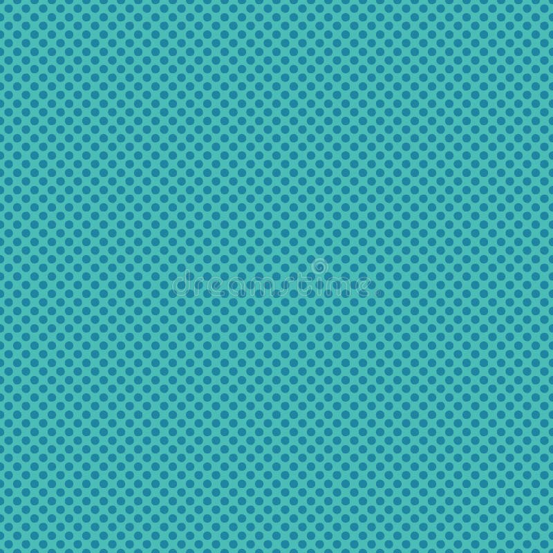 Turquoise Blue Polka Dot Circles. Vector Pattern Seamless Background ...