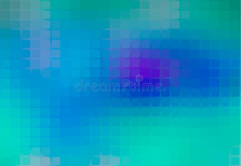 Turquoise Blue Purple Abstract Rounded Mosaic Background Stock Vector ...