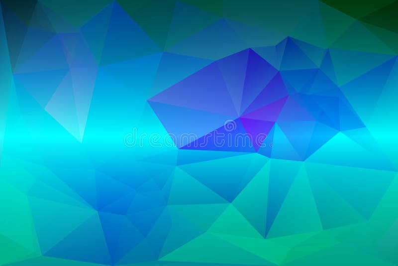 Turquoise Blue Purple Low Poly Background Stock Vector - Illustration ...