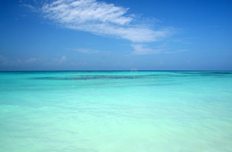 Turquoise Blue Sea stock photo. Image of crystal, ocean - 3855972