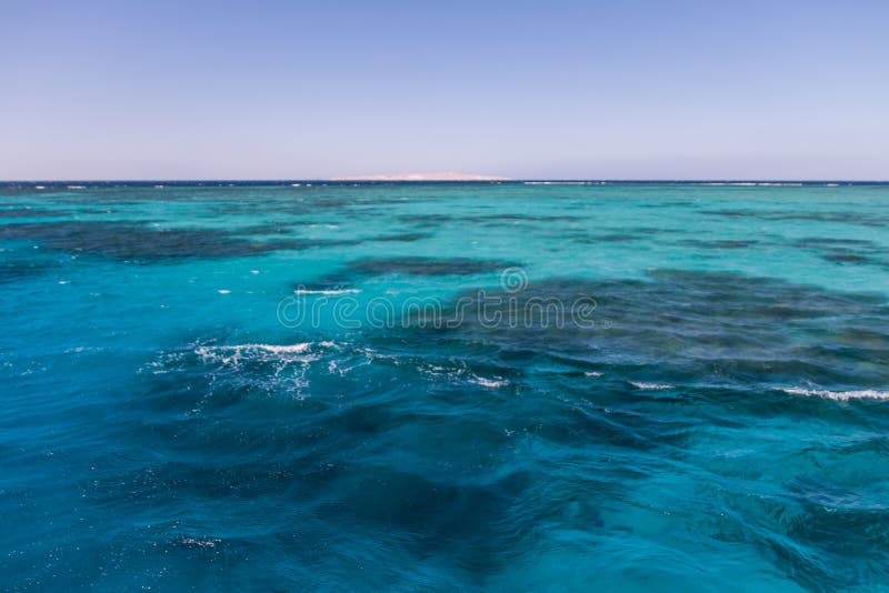 Turquoise Blue Water in Egyptian Red Sea Reefs Stock Photo - Image of ...