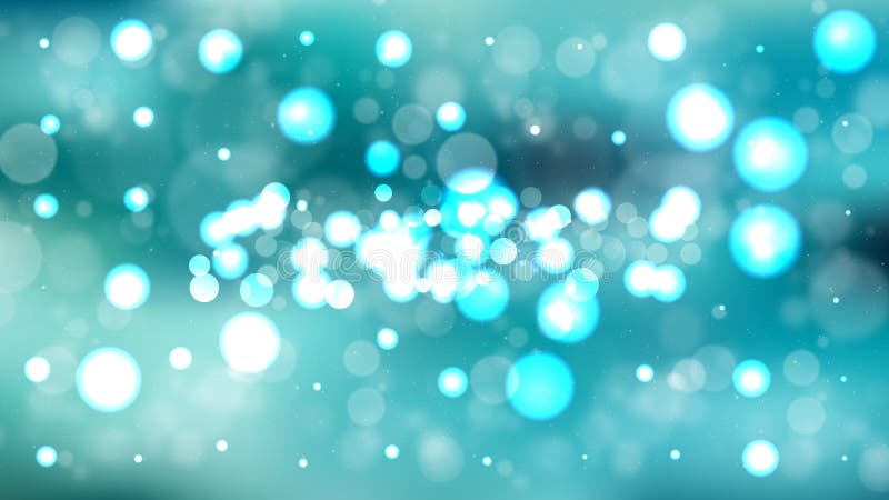 Turquoise Blurred Lights Background Stock Vector - Illustration of ...