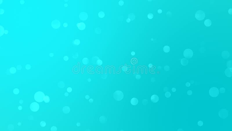 Turquoise Bokeh Background Loop Animation. Moving Glow Bubbles Backdrop ...