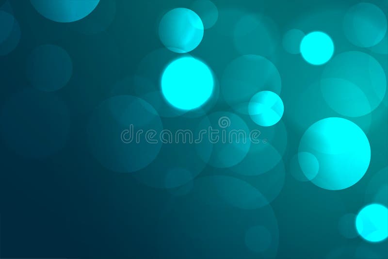 Turquoise Bokeh Light Effect Background Design Stock Vector ...