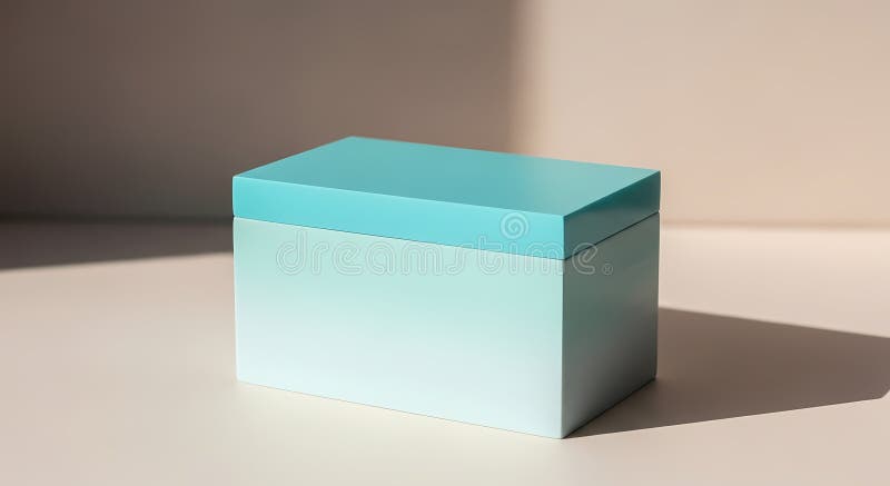 Turquoise Box Container stock illustration. Illustration of ...