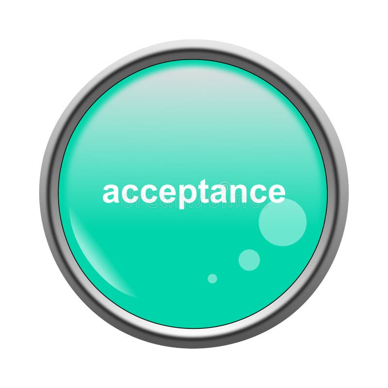 Yes Button. Accept Green Round Sticker Stock Illustration ...