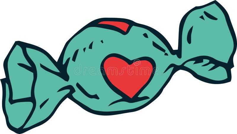 Turquoise Candy stock vector. Illustration of sugar - 241060889