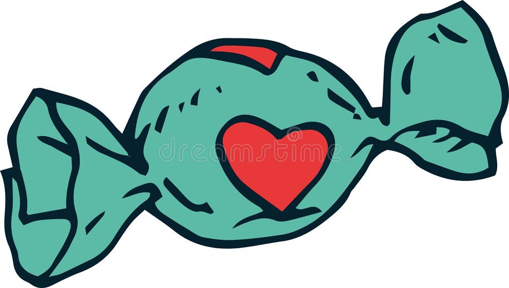 Turquoise Candy stock vector. Illustration of sugar - 241060889