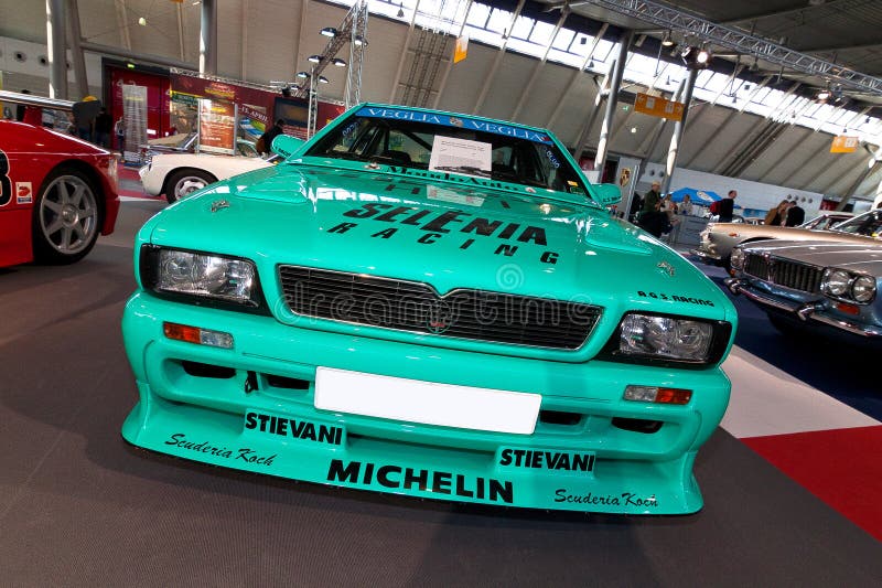 Turquoise Car editorial photo. Image of rally, maserati - 23986471