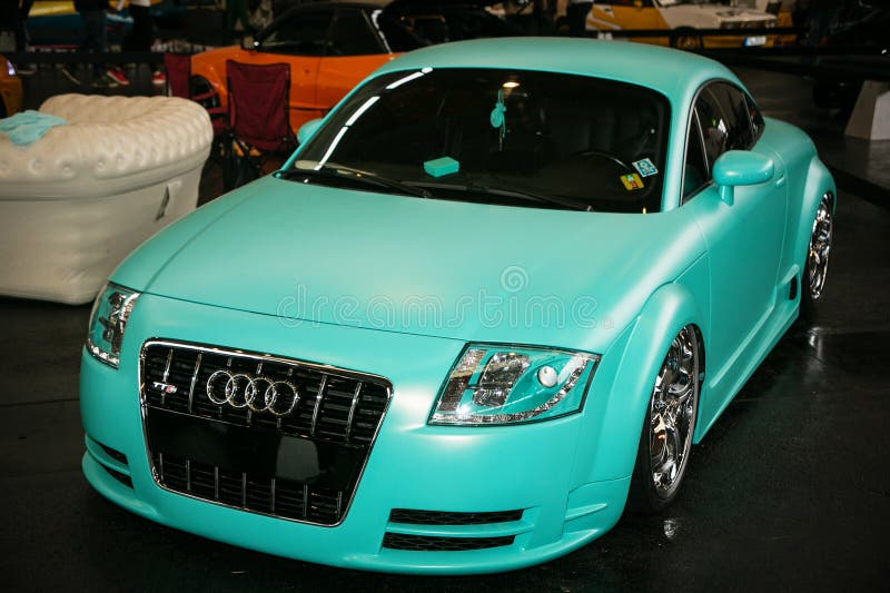 Turquoise Car editorial stock photo. Image of color, germany - 54487928