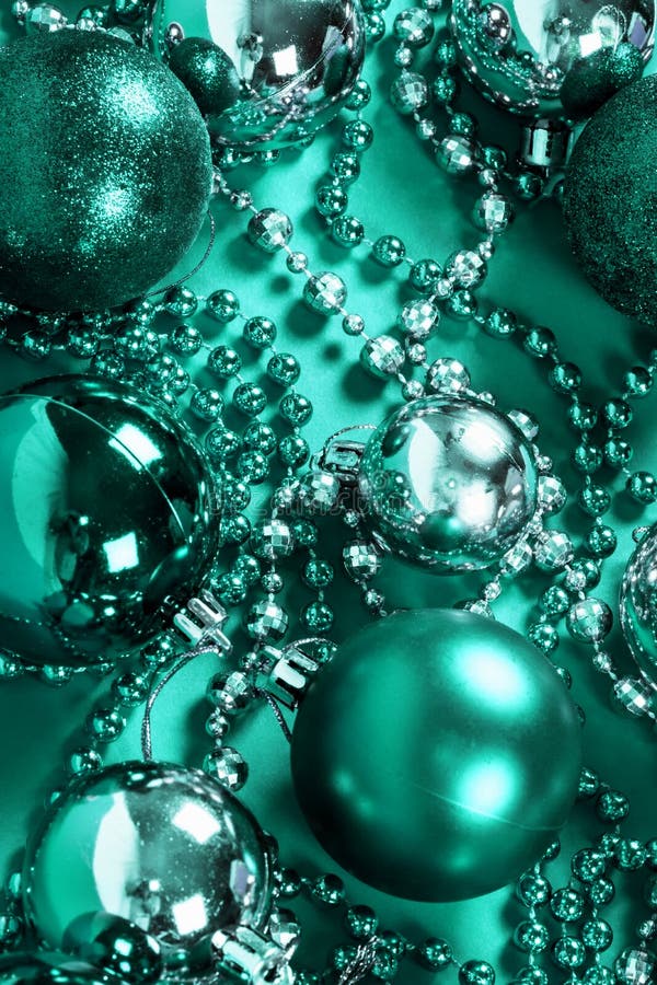Turquoise Christmas Decoration Stock Image - Image of abstract ...