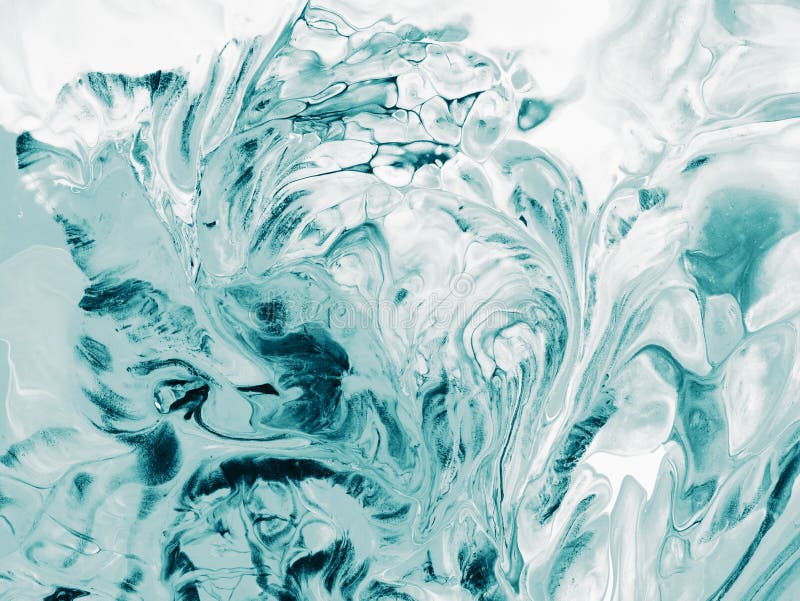 Turquoise Creative Abstract Hand Painted Background Stock Photo - Image ...
