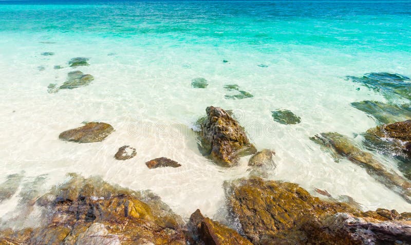 Turquoise Crystal Clear Sea Water Stock Image - Image of landscape ...