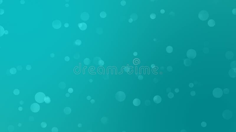 Turquoise Dark Bokeh Gradient Motion Background Loop. Moving Bubbles ...