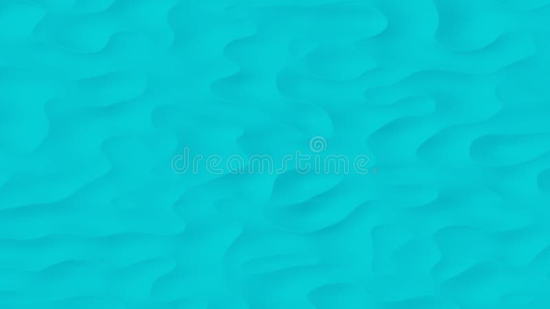 Turquoise Desert with Dunes. Beautiful Abstraction with Sinuous Smooth ...