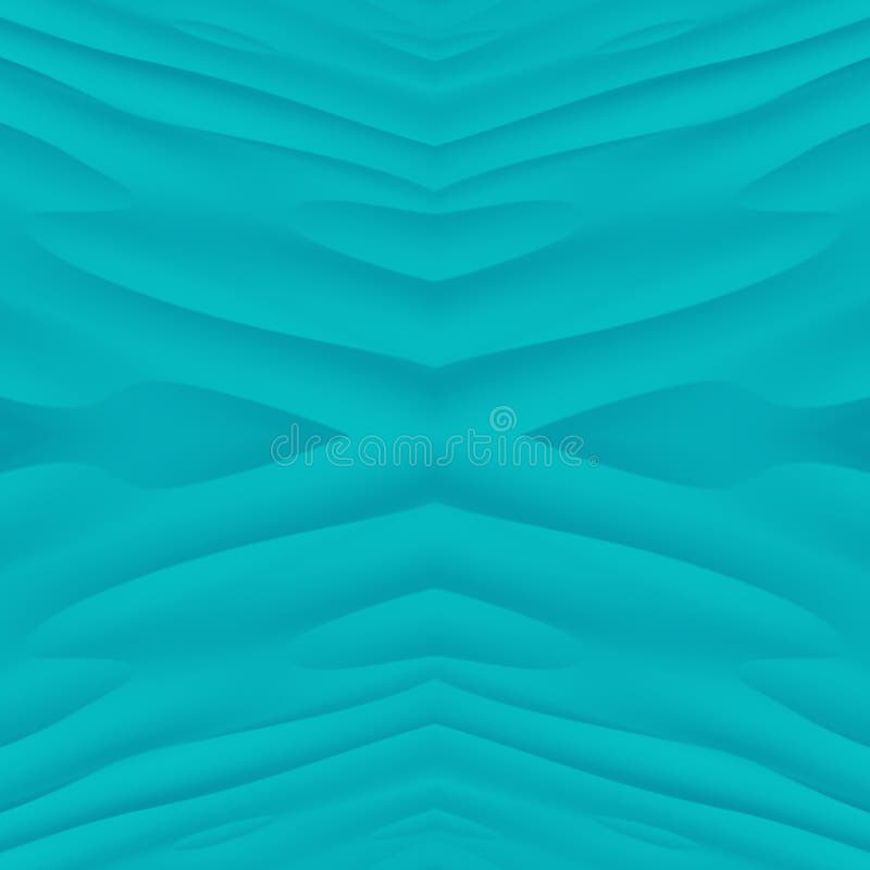 Turquoise Desert with Dunes. Beautiful Seamless Abstraction with Smooth ...