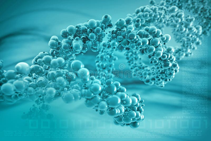 Turquoise dna hÃ©lix stock illustration. Illustration of blue - 80270048
