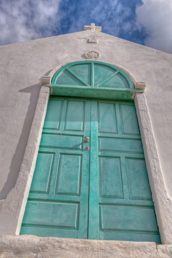 Turquoise Door stock image. Image of verde, christianity - 28635025