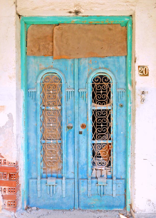 The Turquoise Door stock photo. Image of picturesque - 43353750