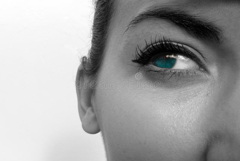 Turquoise Eye stock image. Image of abstract, sight, lady - 6532217