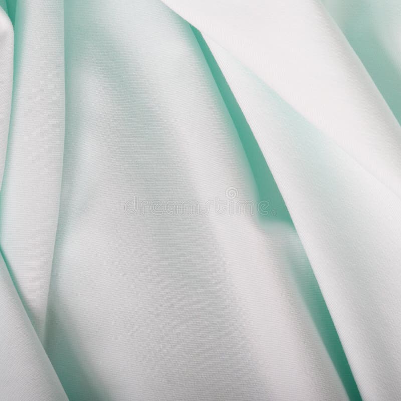 Turquoise Fabric with Folds Stock Photo - Image of soft, material: 89807950