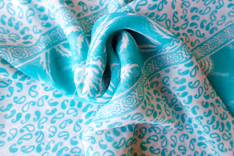 Turquoise Fabric Texture. Textile Background. Cloth on Fabric Stock ...
