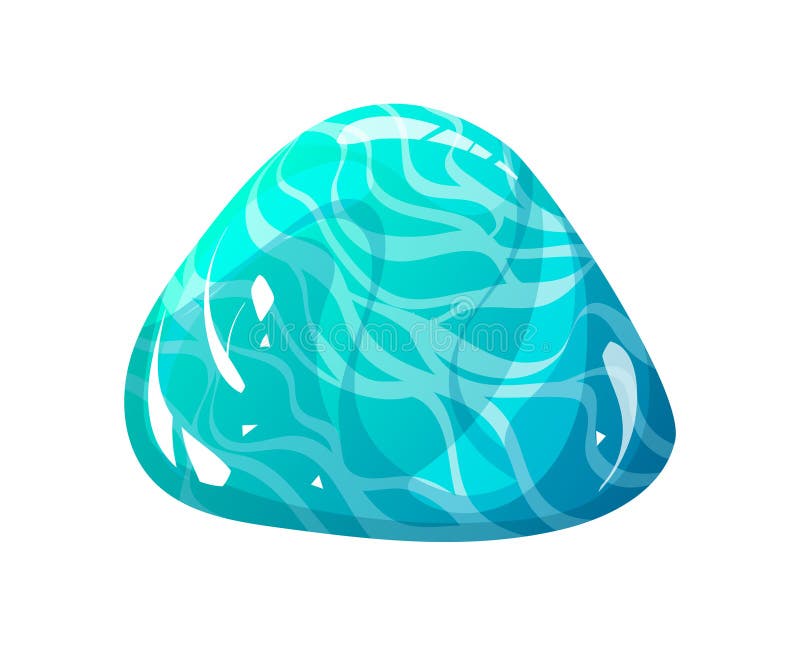 Turquoise Gemstone Vector Illustration with Vibrant Colors and Shiny ...