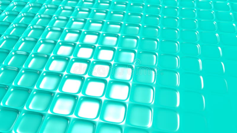 Turquoise Geometric Background with Relief. 3d Illustration, 3d ...