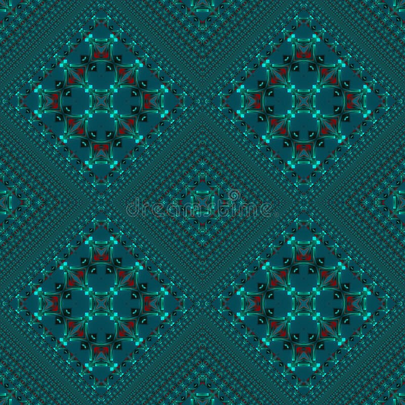Turquoise Geometric Pattern. Trendy Repeating Texture for Design, Print ...