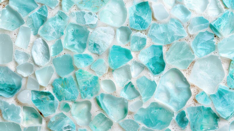 Turquoise Glass Mosaic Texture Stock Illustration - Illustration of ...