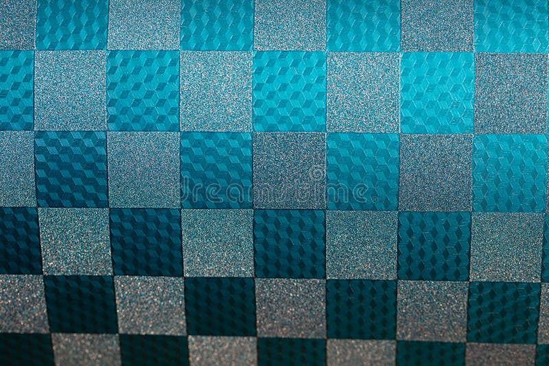 Turquoise Glossy Checkered Textured Background Editorial Stock Photo ...