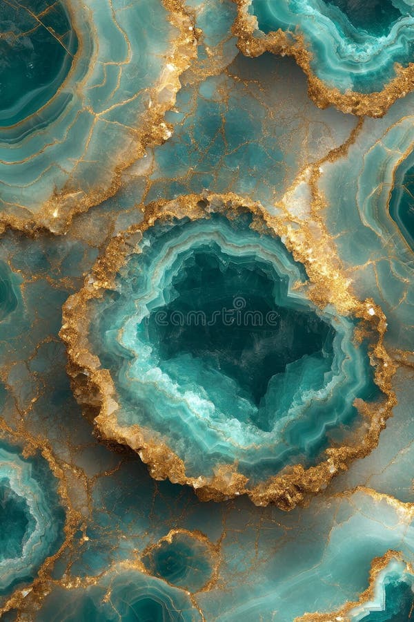 Turquoise and Gold Marble Texture, Luxurious Teal Onyx Geode Background ...