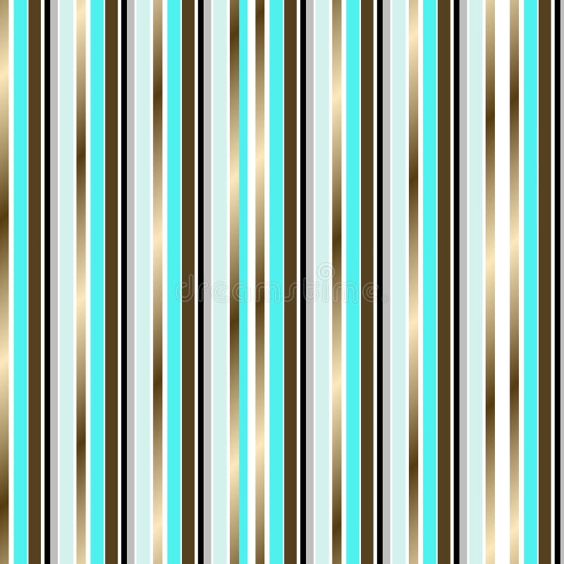 Turquoise and Gold Stripes Background Stock Illustration - Illustration ...