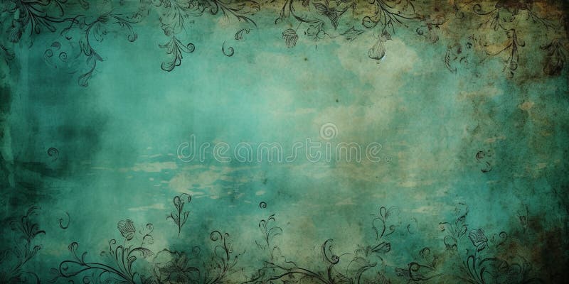 Turquoise Grunge Texture Background - Distressed Surface in Aqua Blue ...