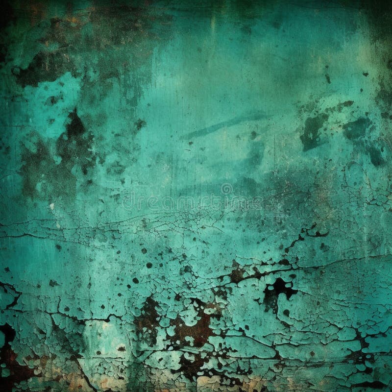 Turquoise Grunge Texture Background - Distressed Surface in Aqua Blue ...