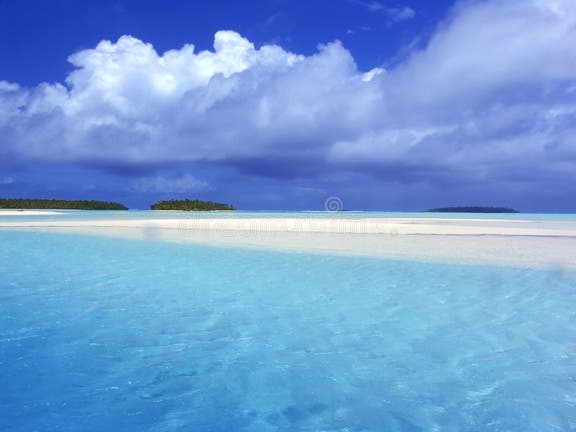 Turquoise Lagoon stock photo. Image of french, polynesia - 111444
