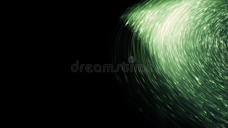 Green Particle Disc of Light Stock Image - Image of rotation ...