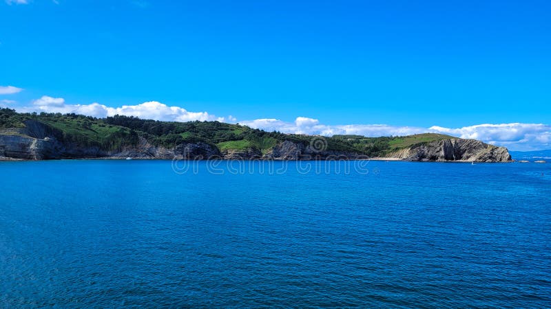 Turquoise Ocean Cliffs Basque Country Spain Stock Photos - Free ...