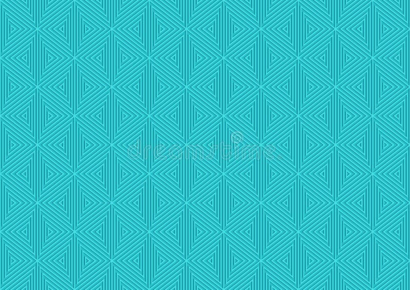 Turquoise Pattern with Triangular Mosaic Stock Vector - Illustration of ...