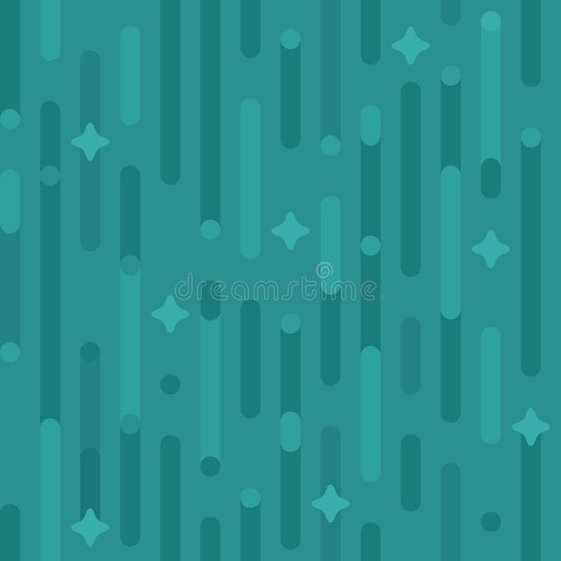 Turquoise Pattern. Vector Seamless Festive Pattern with Irregular Lines ...
