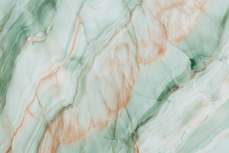 Turquoise and Peach Marble Texture with Veined Patterns Stock Image ...