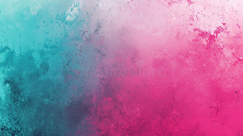 Turquoise and Pink Blend Seamlessly on a Grunge Wall, Creating a ...
