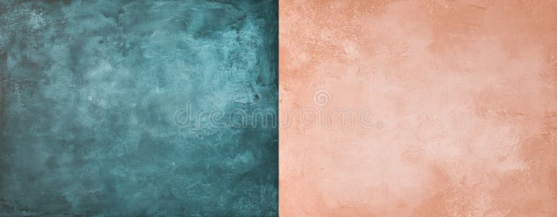 Turquoise and Pink Halves Create a Striking Contrast in a Textured ...