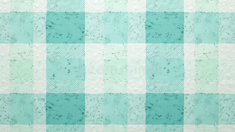 Turquoise Plaid Pattern with Textured Grid in Light and Dark Green ...