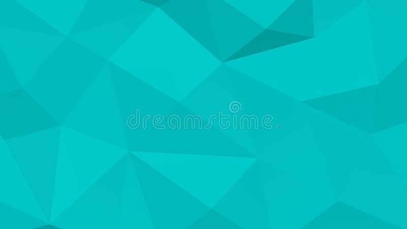 Turquoise Polygonal Geometric Surface Background. 3D Rendering Stock ...