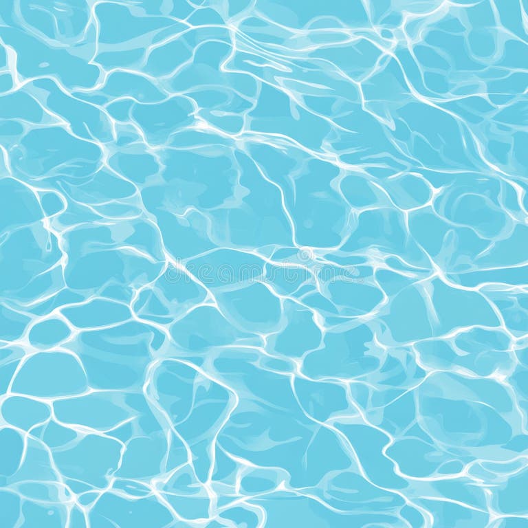 Turquoise Pool Water with Sunlight Reflections Creating Serene Patterns ...