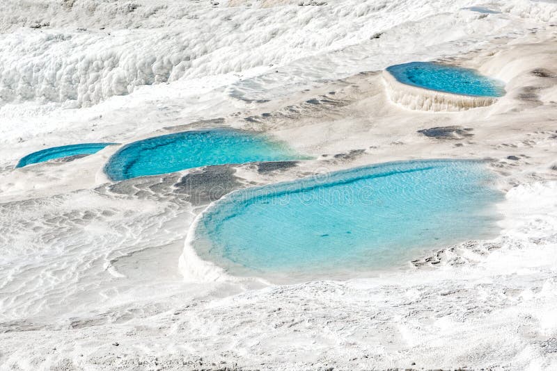 Turquoise pools, Pamukkale stock photo. Image of beautiful - 80142804
