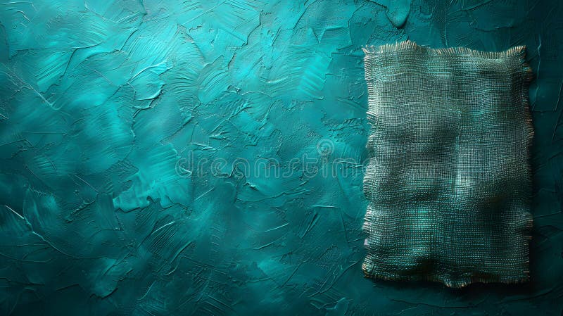 Turquoise PVC Floor with Teal and Mint Textures on Modern Canvas Stock ...