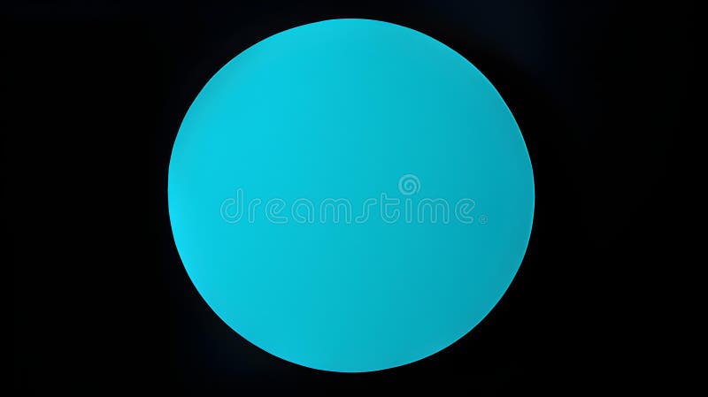 Turquoise Round Paper Note on a Black Background. Brainstorming ...